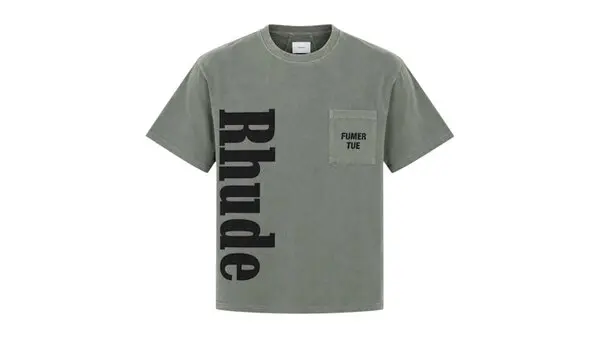 Rhude Logo Pocket T-shirt - Olive