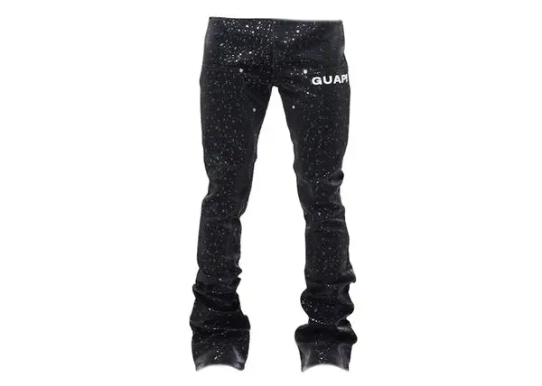 GUAPI Obsidian Raindrop Leather Pant - Black