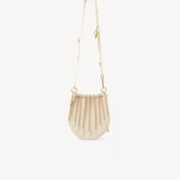Chloé Sea Treasures Crossbody Bag In Soft Leather - Deep Ivory