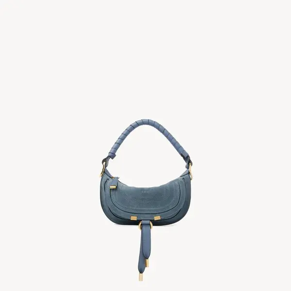Chloé Mini Marcie Shoulder Bag In Suede Leather