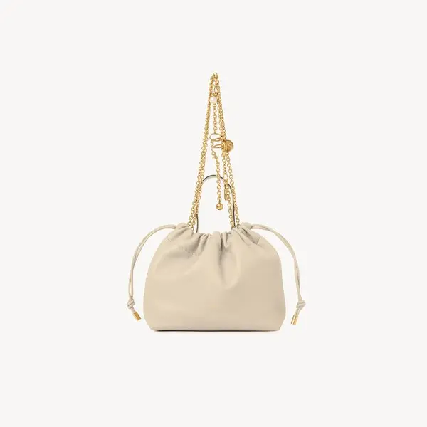 Chloé Small Icons Shoulder Bag With Chain In Soft Leather