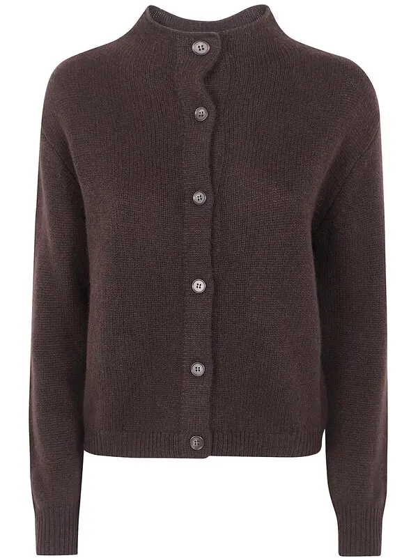 LISA YANG Sweater Button Front "zirelle - Brown