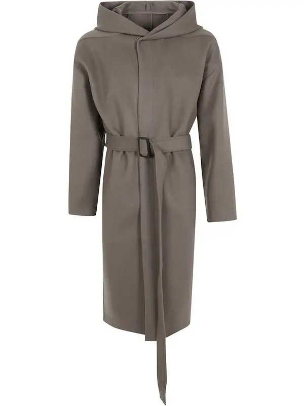 Rick Owens Coat Long Belted "tower