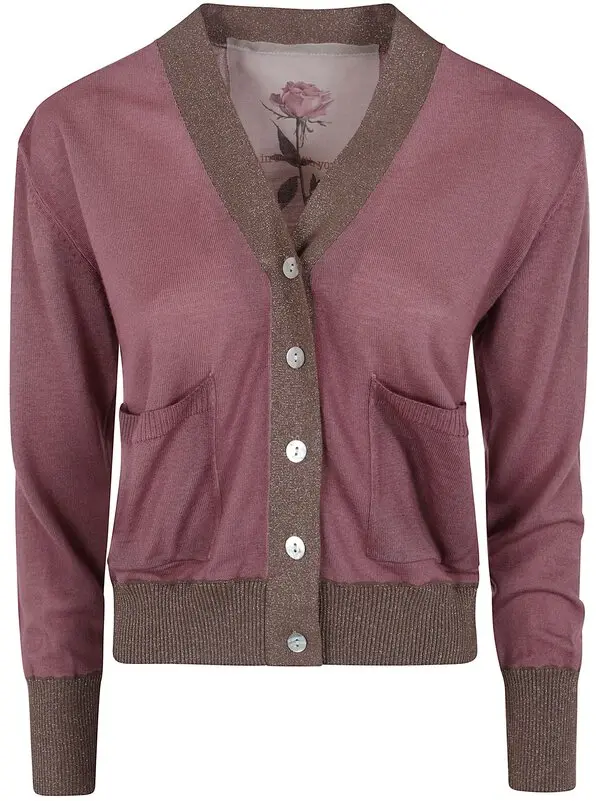 IN BED WITH YOU Sweater Color V Neck Cardigan