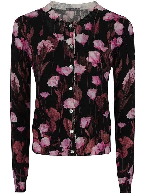 IN BED WITH YOU Sweater Floral Print "floral And Geometric Print