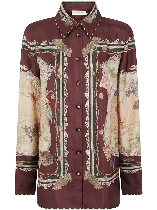 Zimmermann Shirt Silk Color "valiant