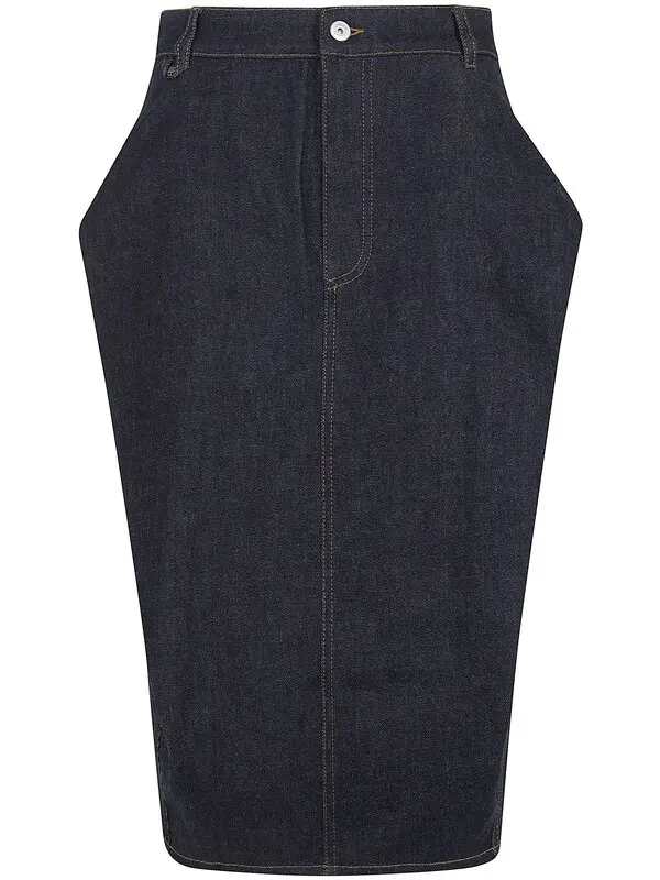 Jacquemus Top Cubist "la Jupe Cubisto De Nimes - Blue