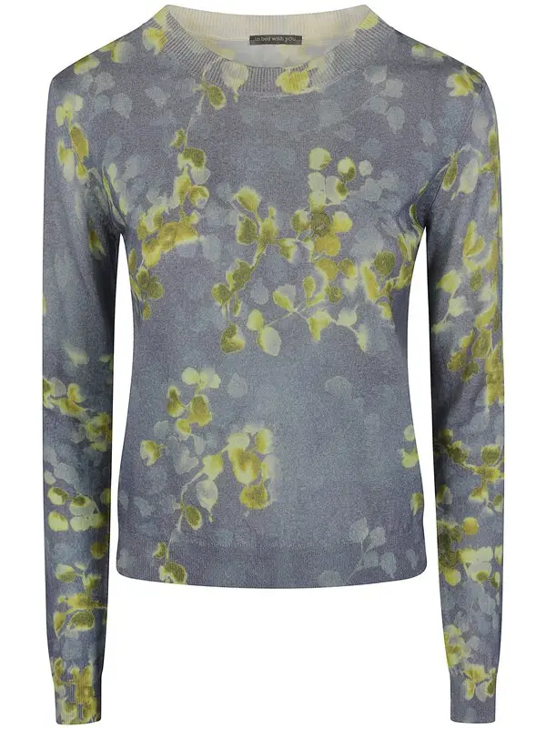 IN BED WITH YOU Sweater Floral Print "zb04 207 - Multi