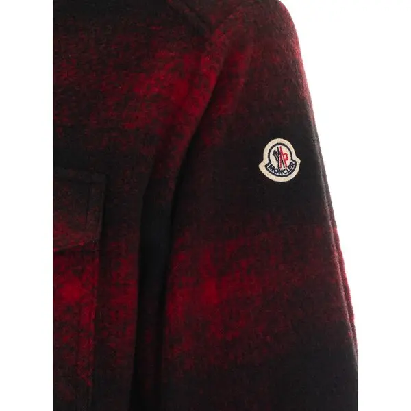 Moncler Checked Jersey Zip Jacket