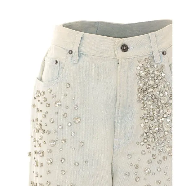 GOLDEN GOOSE Cabochon Crystals Jeans