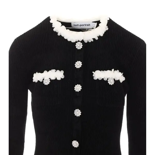 SELF-PORTRAIT Chenille Knit Mini Dress