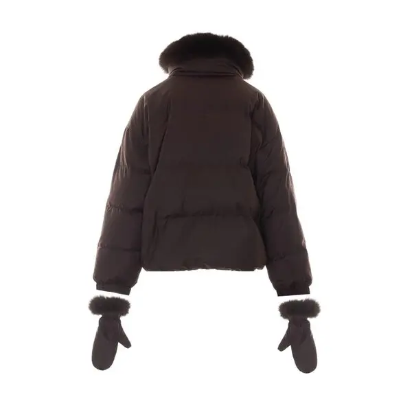 YVES SALOMON Doudoune Down Jacket - Brown