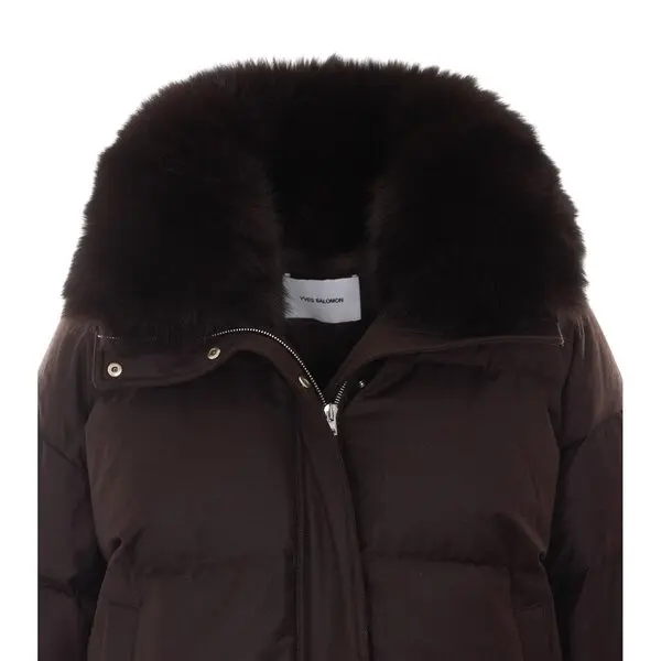 YVES SALOMON Doudoune Down Jacket - Brown