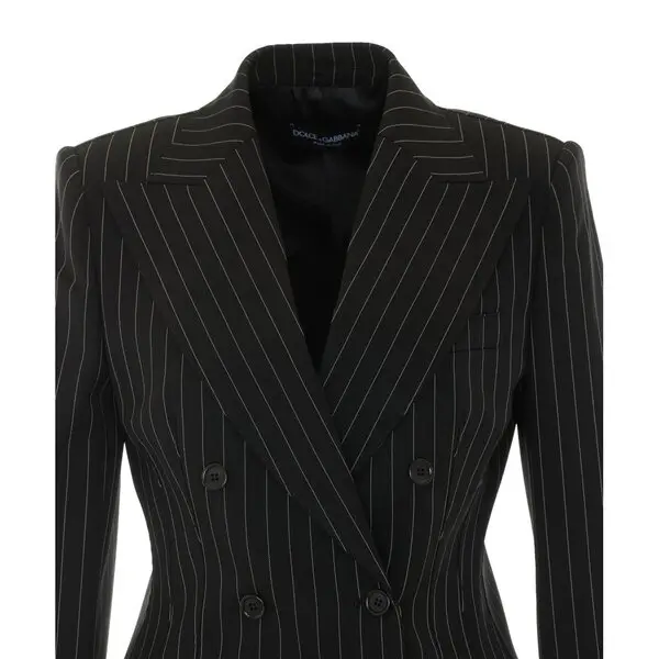 Dolce & Gabbana Double Breasted Striped Jacket