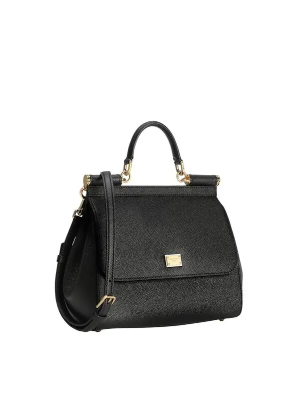 Dolce & Gabbana Large Sicily Tote Bag - Black