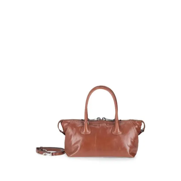 Miu Miu Leather Tote Bag - Brown