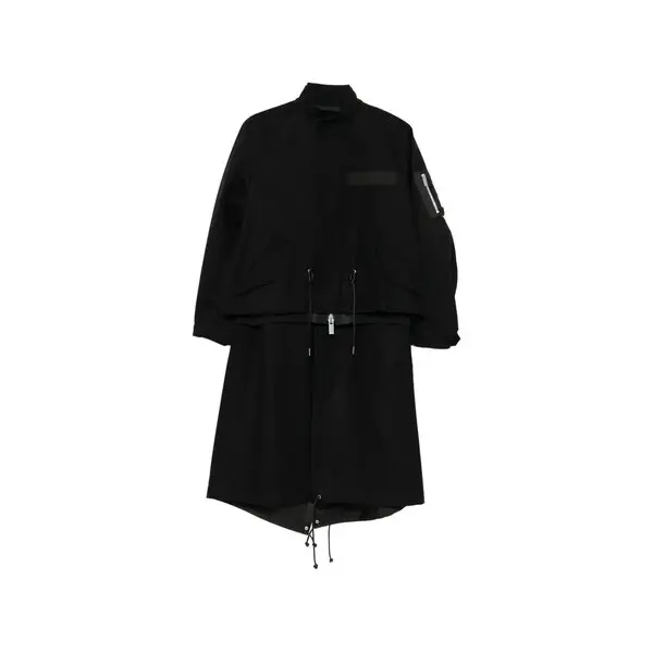 Sacai Coats Military Coats - Black