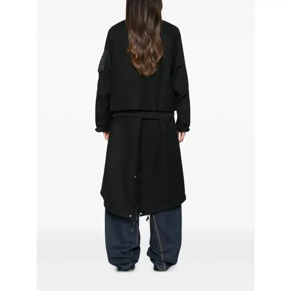 Sacai Military Coat - Black