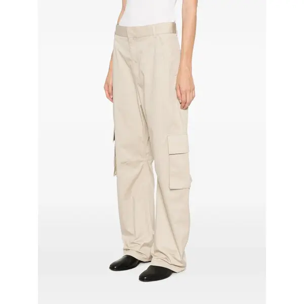 Balenciaga Neutrals Trousers Straight Trousers