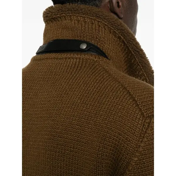 TOM FORD Chunky Knit Cashmere Cardigan - Brown