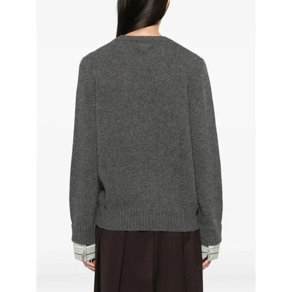 Prada Grey Knitwear Jumpers