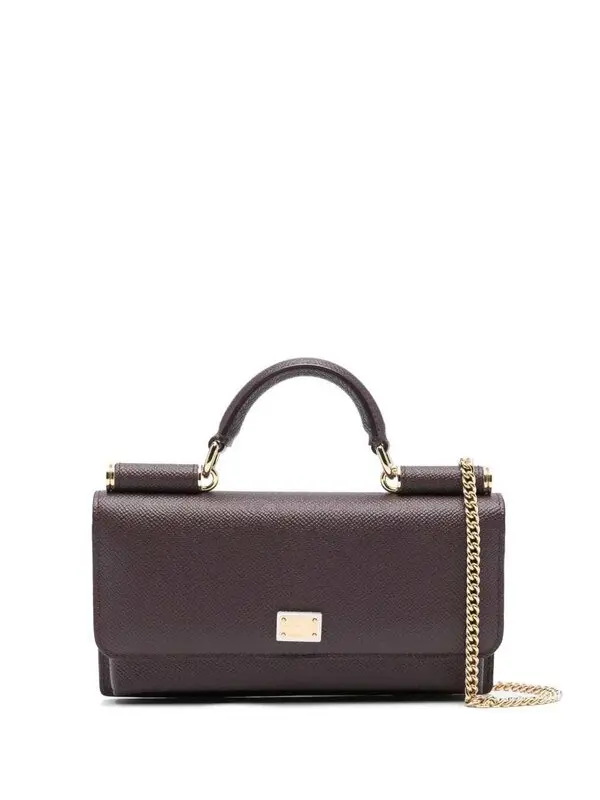 Dolce & Gabbana Logo Plaque Top Handle Bag - Multicolor