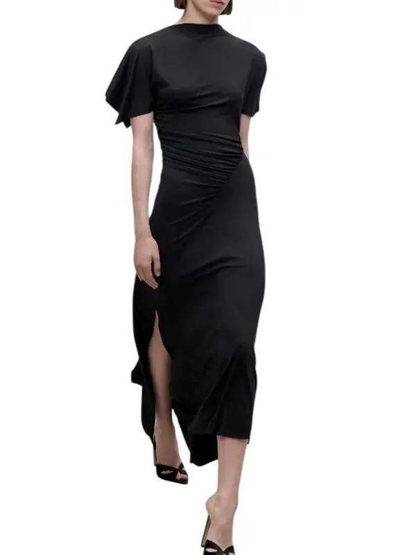 Victoria Beckham Draped Midi Dress