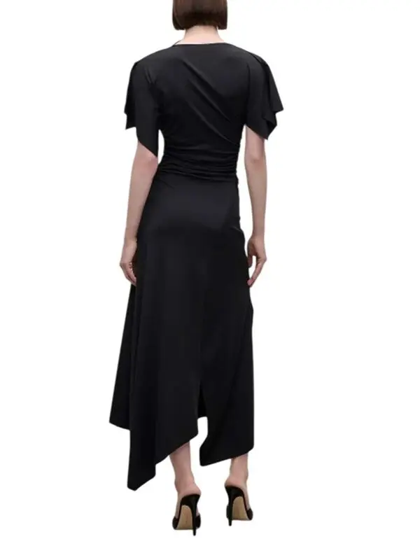Victoria Beckham Draped Midi Dress