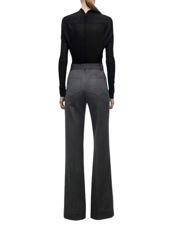Victoria Beckham Alina Trousers - Gray
