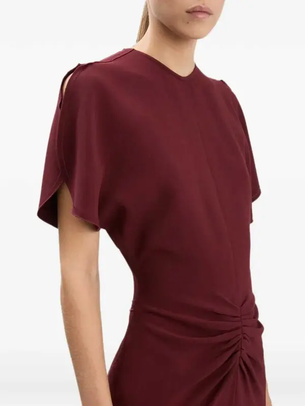 Victoria Beckham Bela Ruched Midi Dress