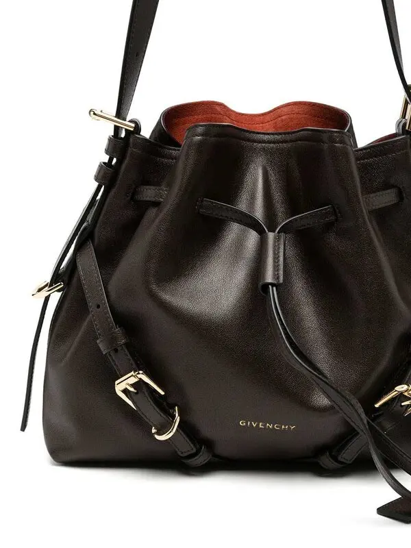 Givenchy Small Voyou Bucket Bag In Glossy Leather