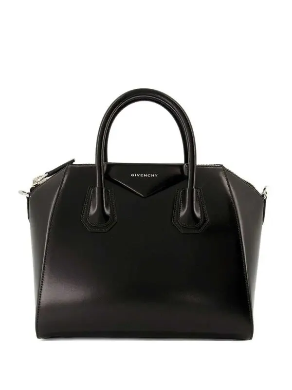 Givenchy Small Antigona Handbag In Leather - Black