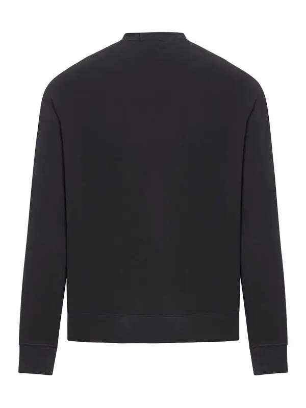 Stone Island Ghost Badge Crewneck Sweatshirt - Black