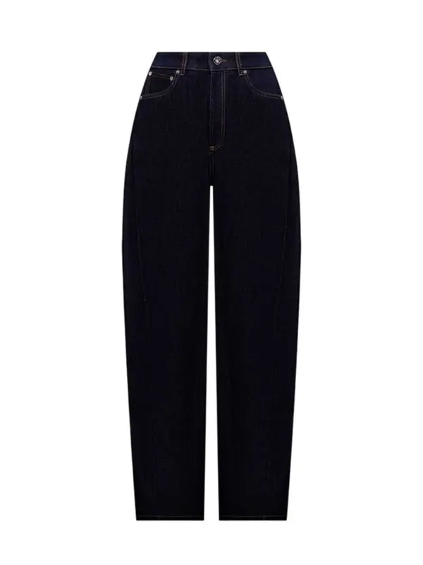 Givenchy Dark Jeans With Logo Patch - Blue