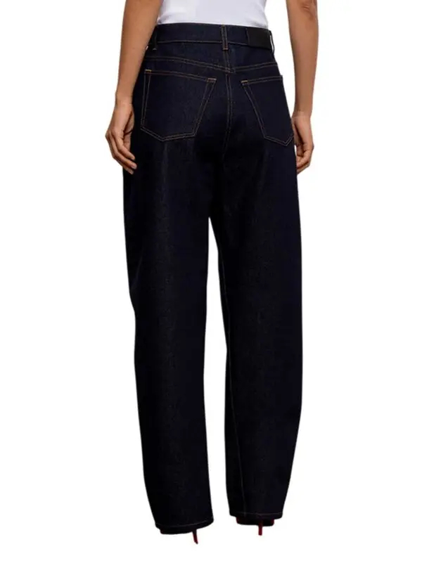 Givenchy Dark Jeans With Logo Patch