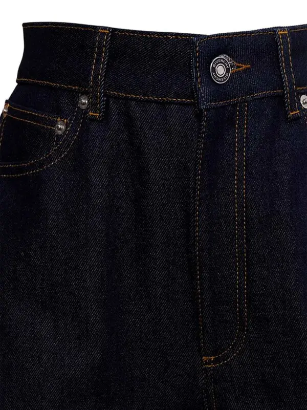 Givenchy Dark Jeans With Logo Patch