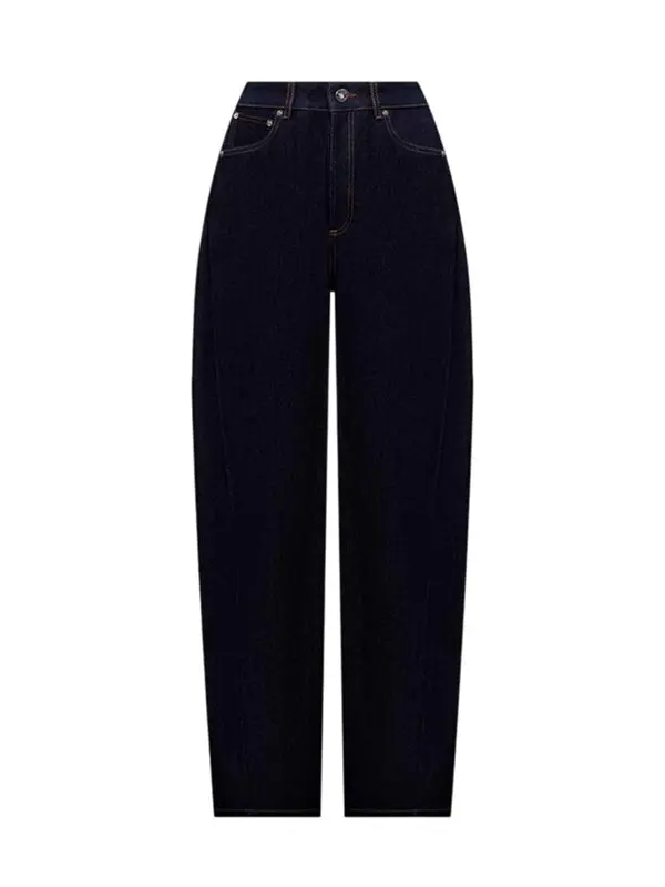 Givenchy Logo Patch Straight Leg Jeans