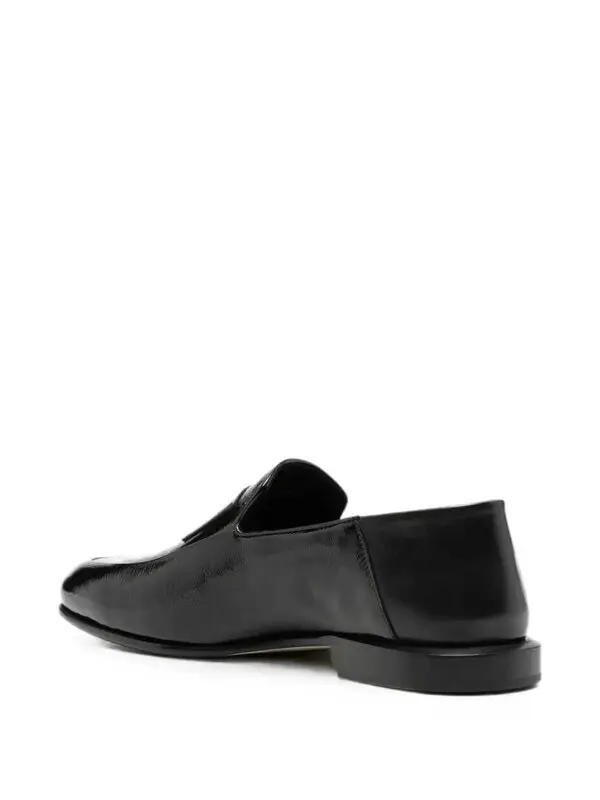 Givenchy Leather Loafers With Logo Plaque