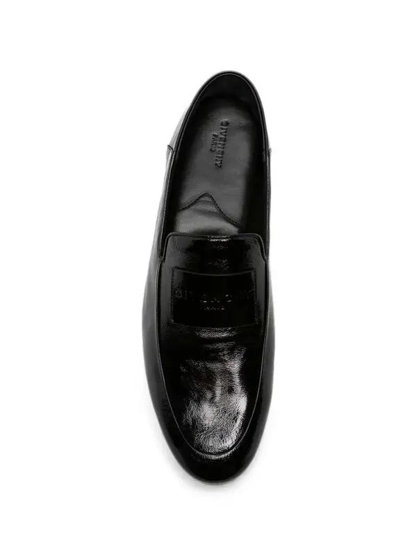 Givenchy Leather Loafers With Logo Plaque