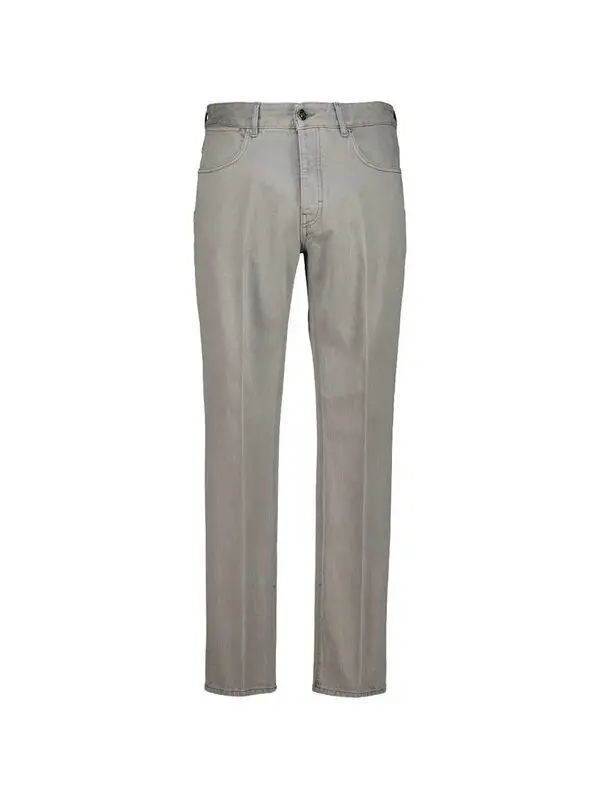 Givenchy Straight-leg Jeans With Logo - Gray