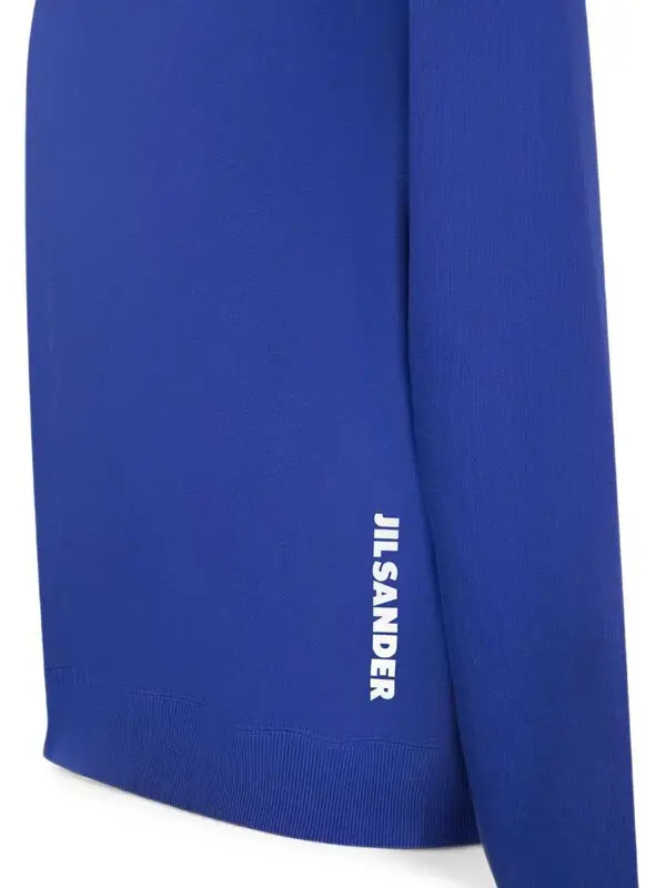 JIL SANDER Long-sleeve Crew-neck Sweatshirt - Blue