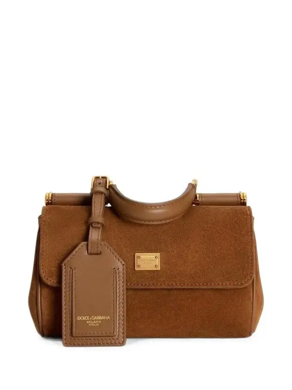 Dolce & Gabbana Suede Top Handle Bag