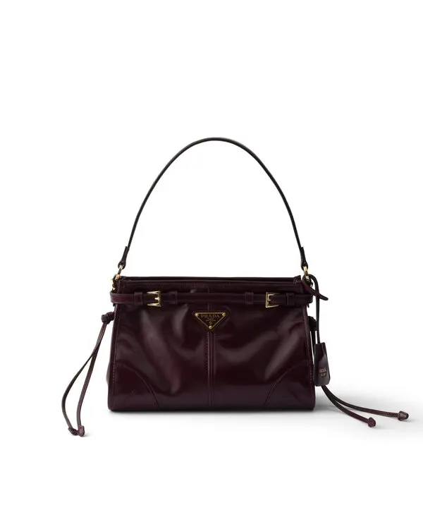 Prada Bonnie Small Leather Handbag - Red