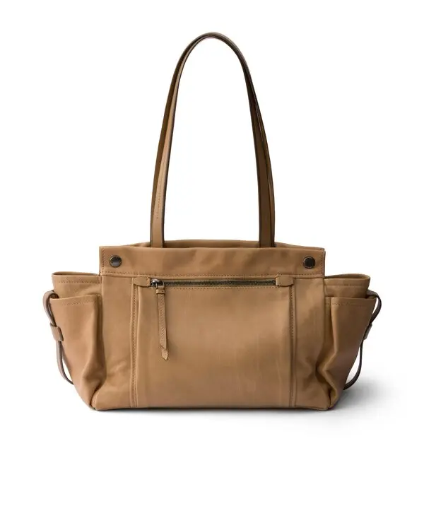 Prada Route Large Leather Tote Bag