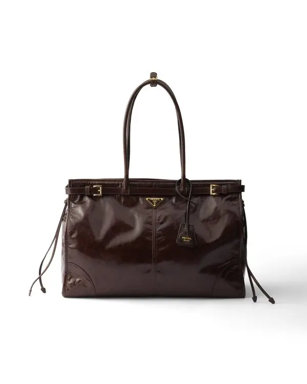 Prada Bonnie Extra-large Leather Bag - Brown
