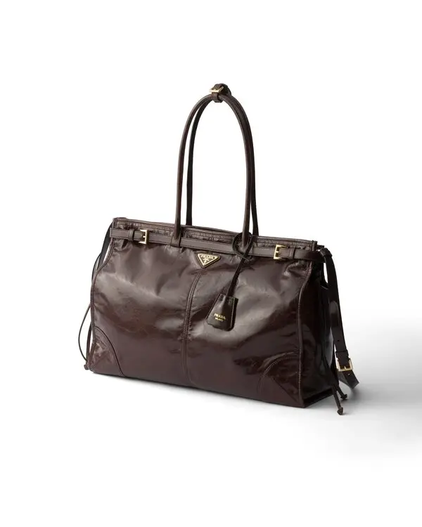 Prada Bonnie Extra-large Leather Bag - Brown