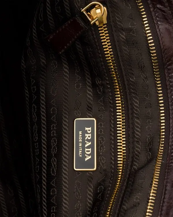 Prada Bonnie Extra-large Leather Bag - Brown