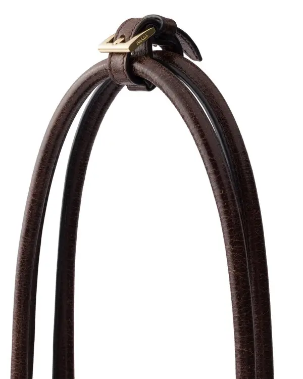 Prada Bonnie Extra-large Leather Bag - Brown