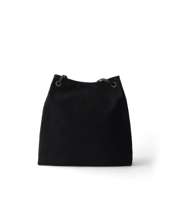 Prada Route Large Canvas And Leather Bag
