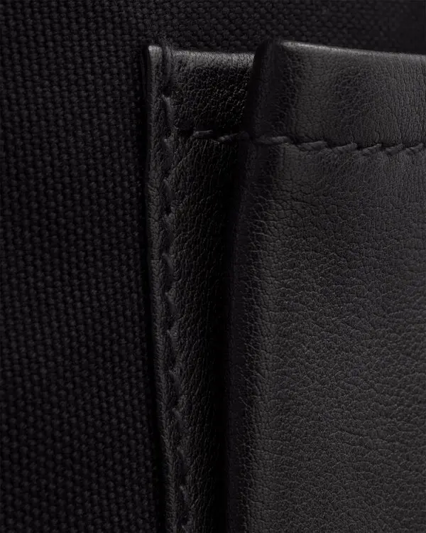 Prada Route Large Canvas And Leather Bag